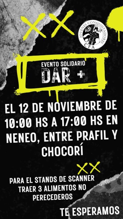 Invitan al evento DAR+: Música, juegos y mucha solidaridad en El ...