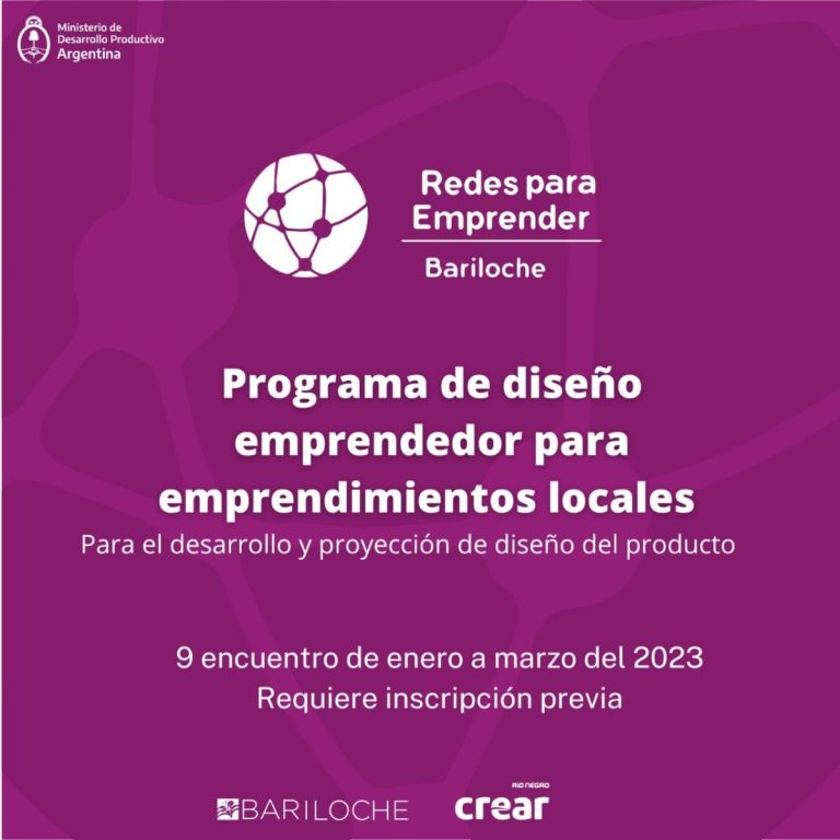 Invitan a participar del Programa de Diseño Emprendedor | Bariloche ...